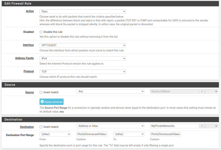 Configure pfSense for Chromecast Across Subnets/VLANs | dimitar.me Configure pfSense for Chromecast Across Subnets/VLANs | dimitar.me